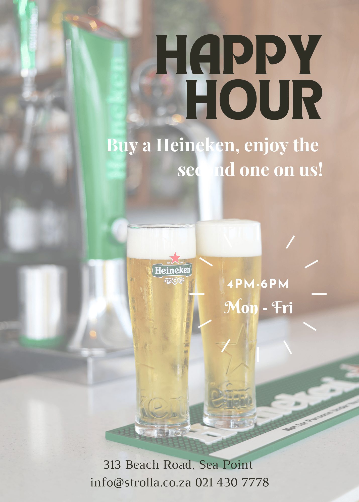 Strolla • Restaurant & Bar • 313 Beach Road, Sea Point